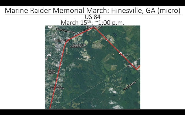 MARINE RAIDER MEMORIAL MARCH ROUTE • Navarre Newspaper