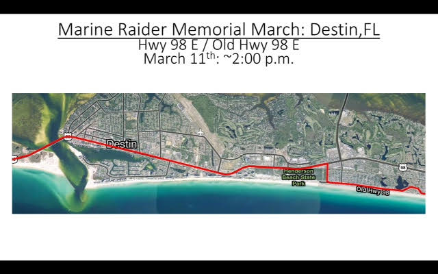 MARINE RAIDER MEMORIAL MARCH ROUTE • Navarre Newspaper