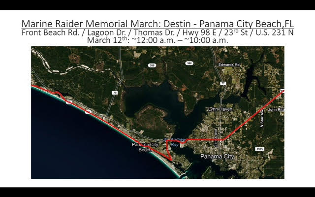 MARINE RAIDER MEMORIAL MARCH ROUTE • Navarre Newspaper