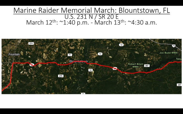 MARINE RAIDER MEMORIAL MARCH ROUTE • Navarre Newspaper